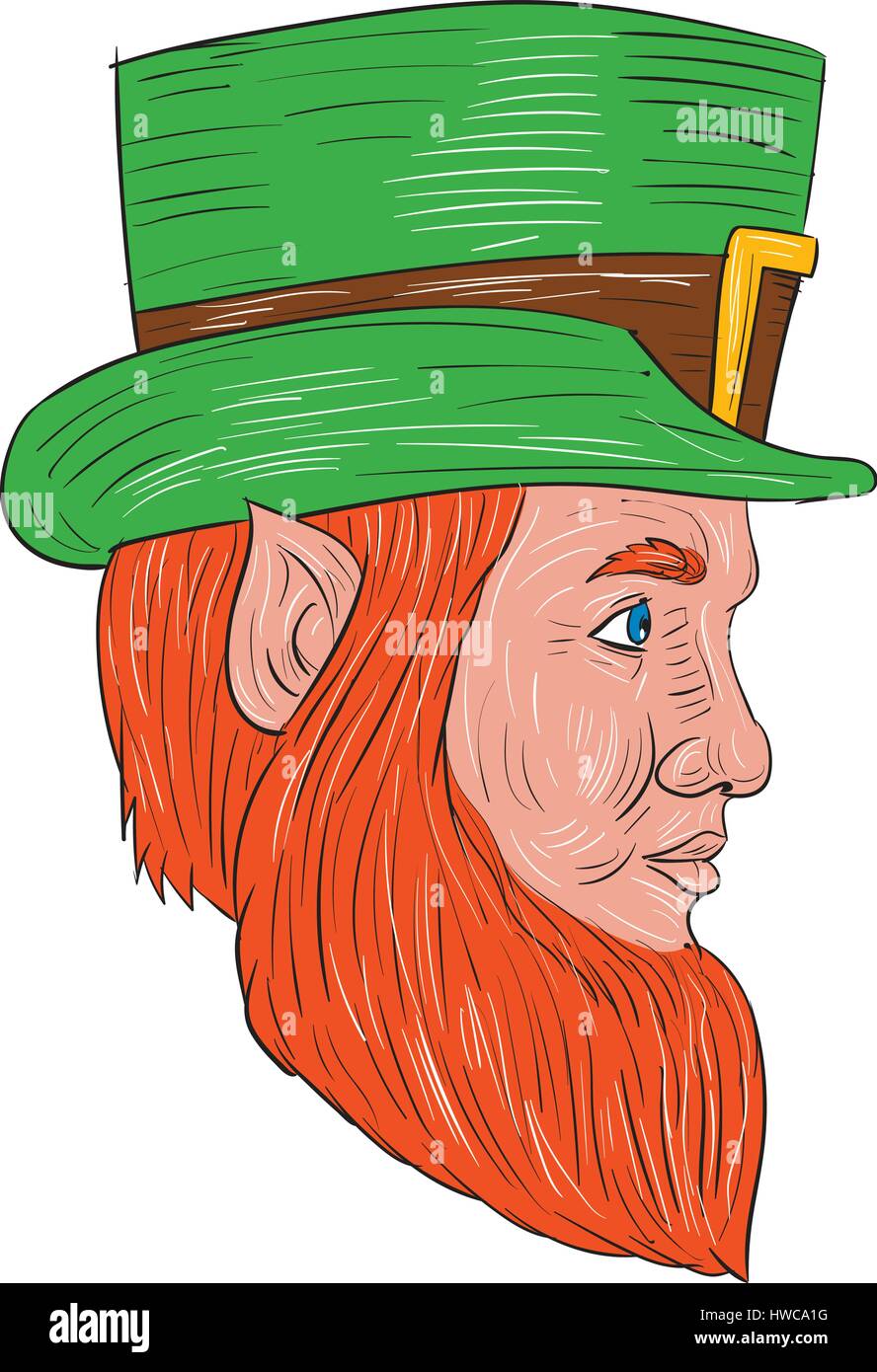 The green man line drawing folklore hi-res stock photography and images ...
