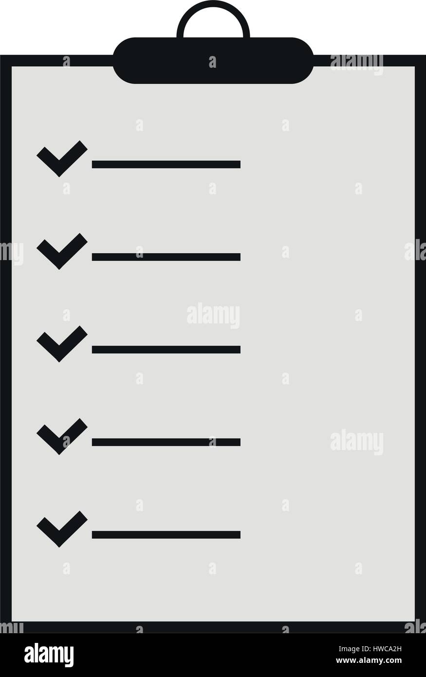 checklist icon illustrated on a white background in vector Stock Vector ...