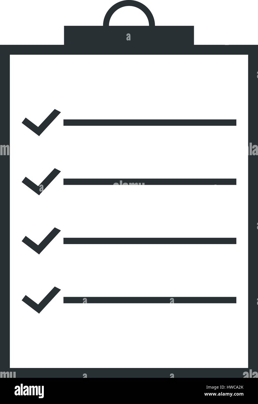 checklist icon illustrated on a white background in vector Stock Vector ...