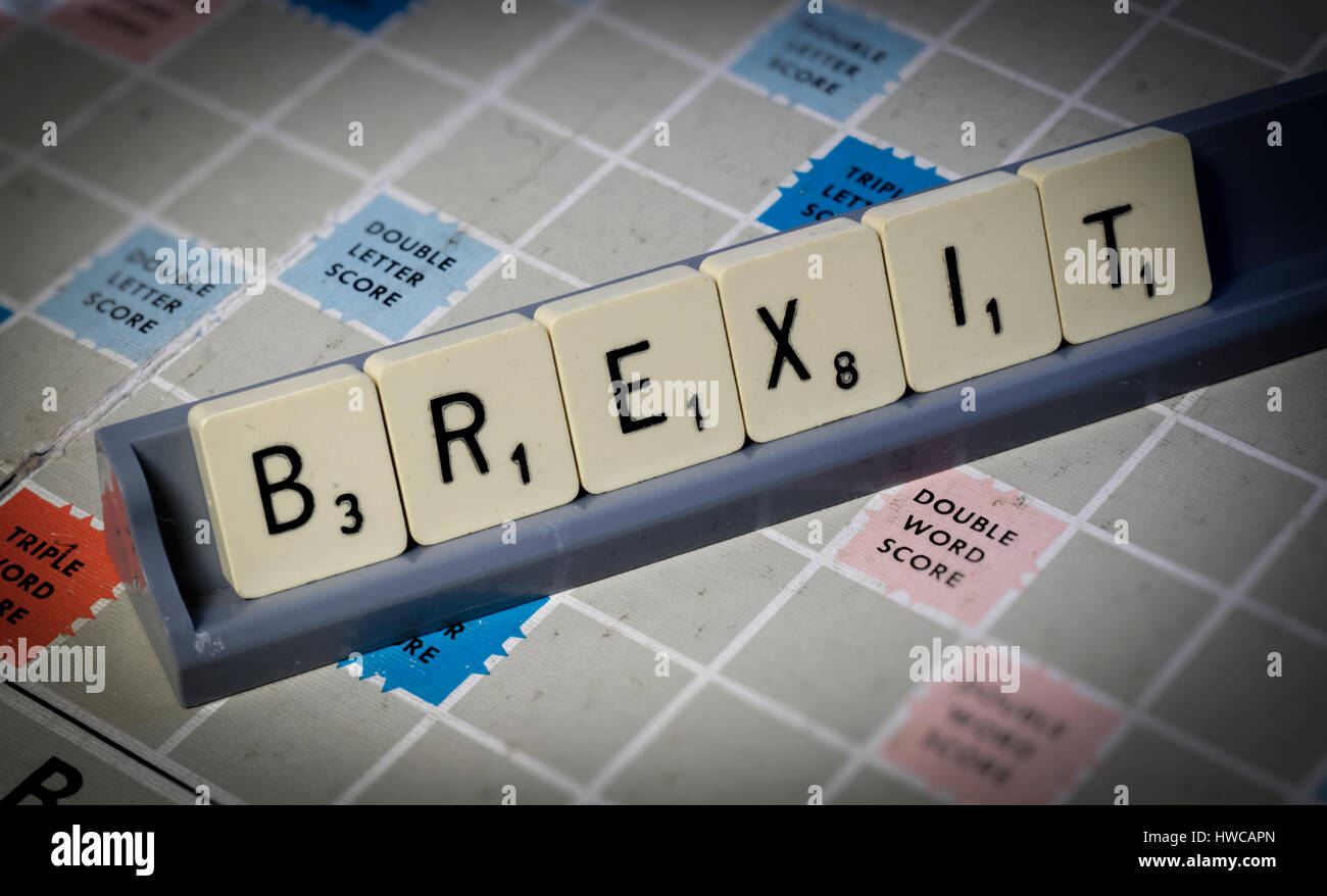 Scrabble Letters Spelling out Brexit Stock Photo - Alamy Scrabble Letters Spelling out Brexit Stock Photo - Alamy