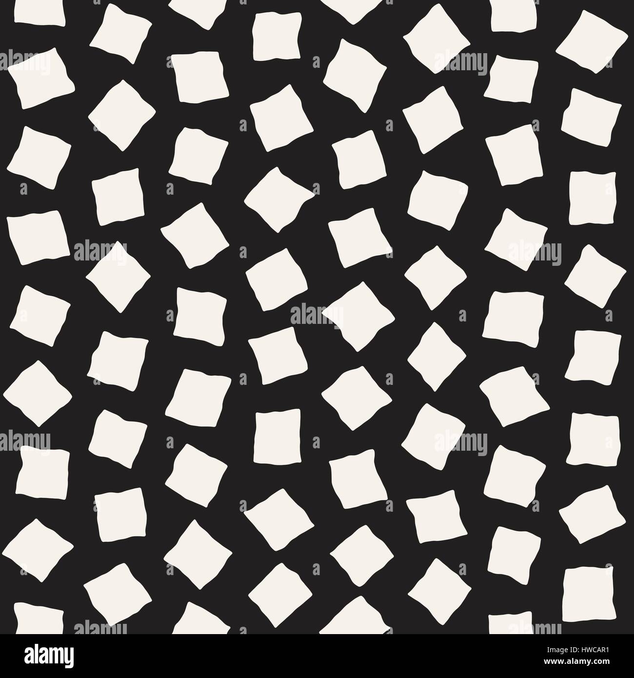 Vector Seamless Pattern. Abstract Background With Scattered Geometric ...