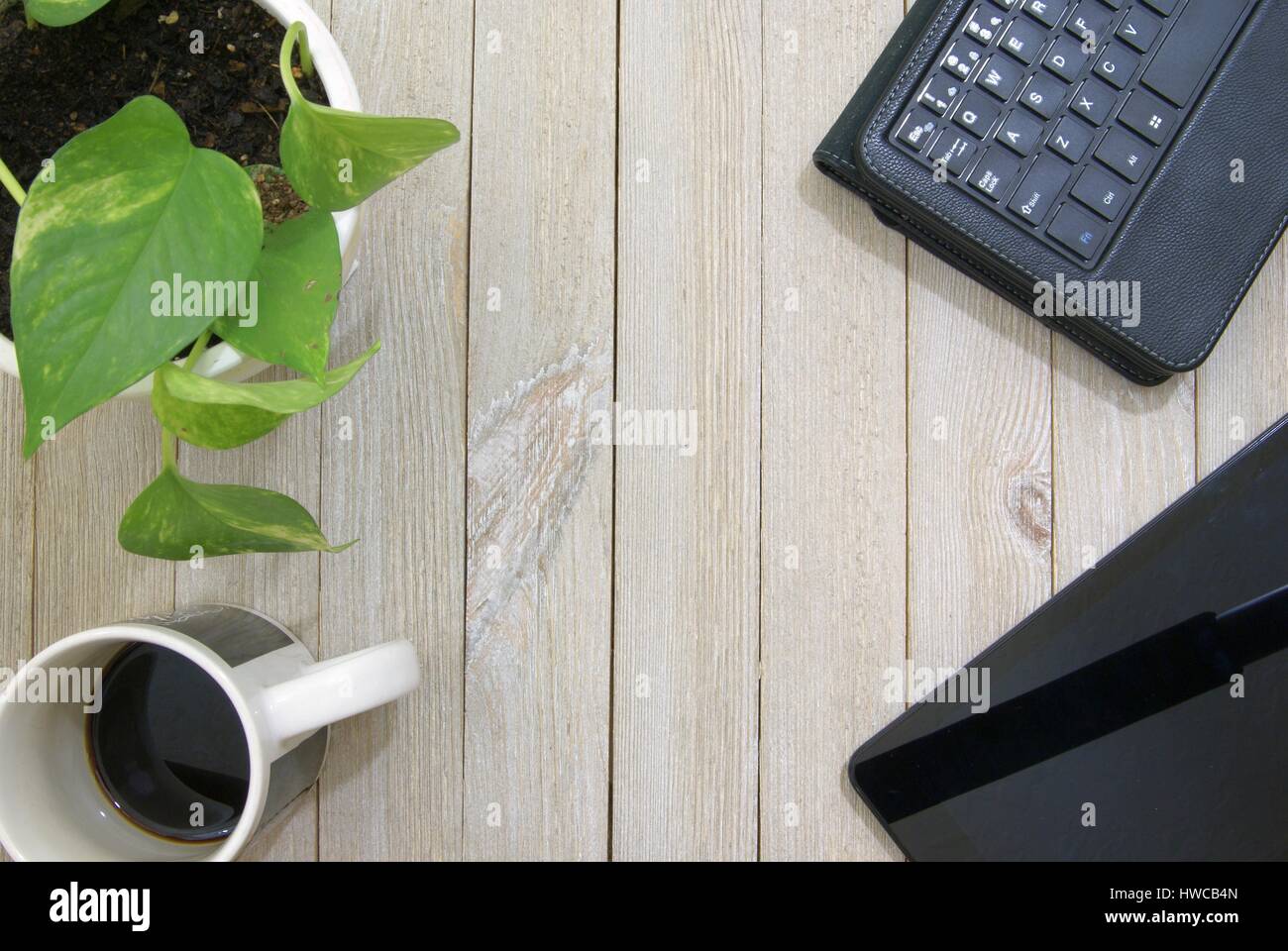 Top down desk view hi-res stock photography and images - Alamy