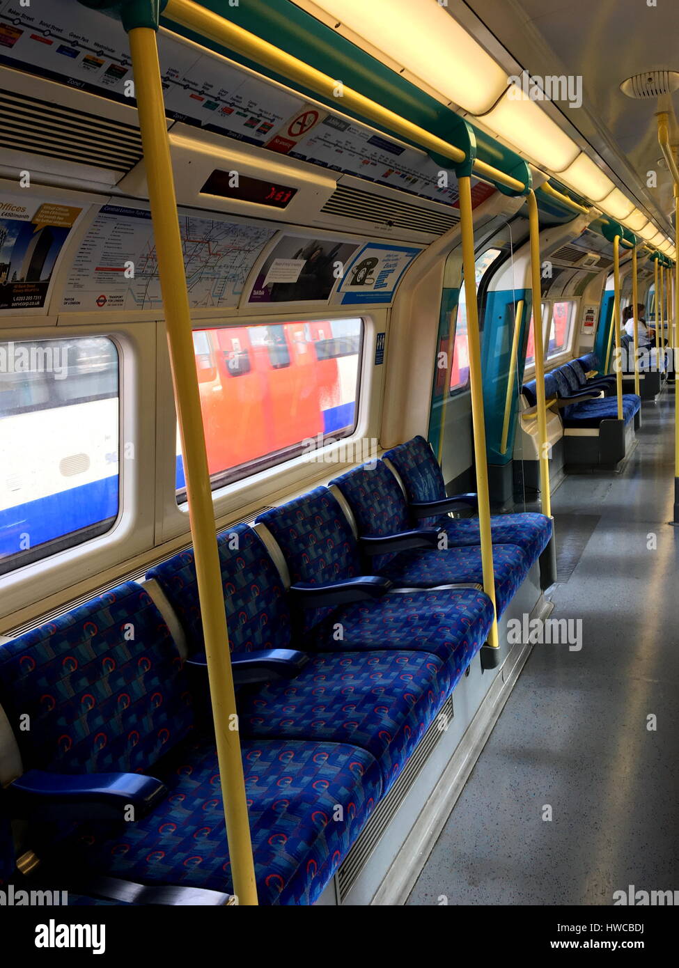 Tube train seat hi-res stock photography and images - Alamy