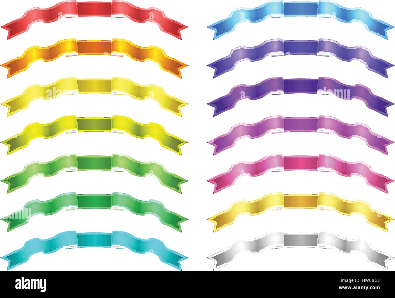 vector ribbons set Stock Vector Image & Art - Alamy
