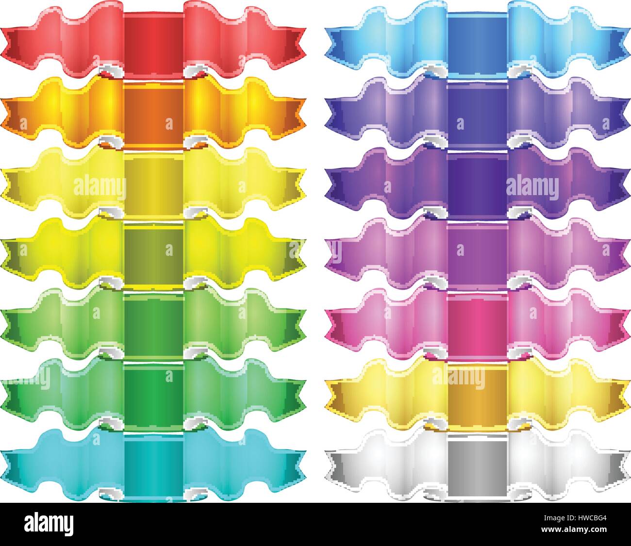 vector ribbons set Stock Vector Image & Art - Alamy
