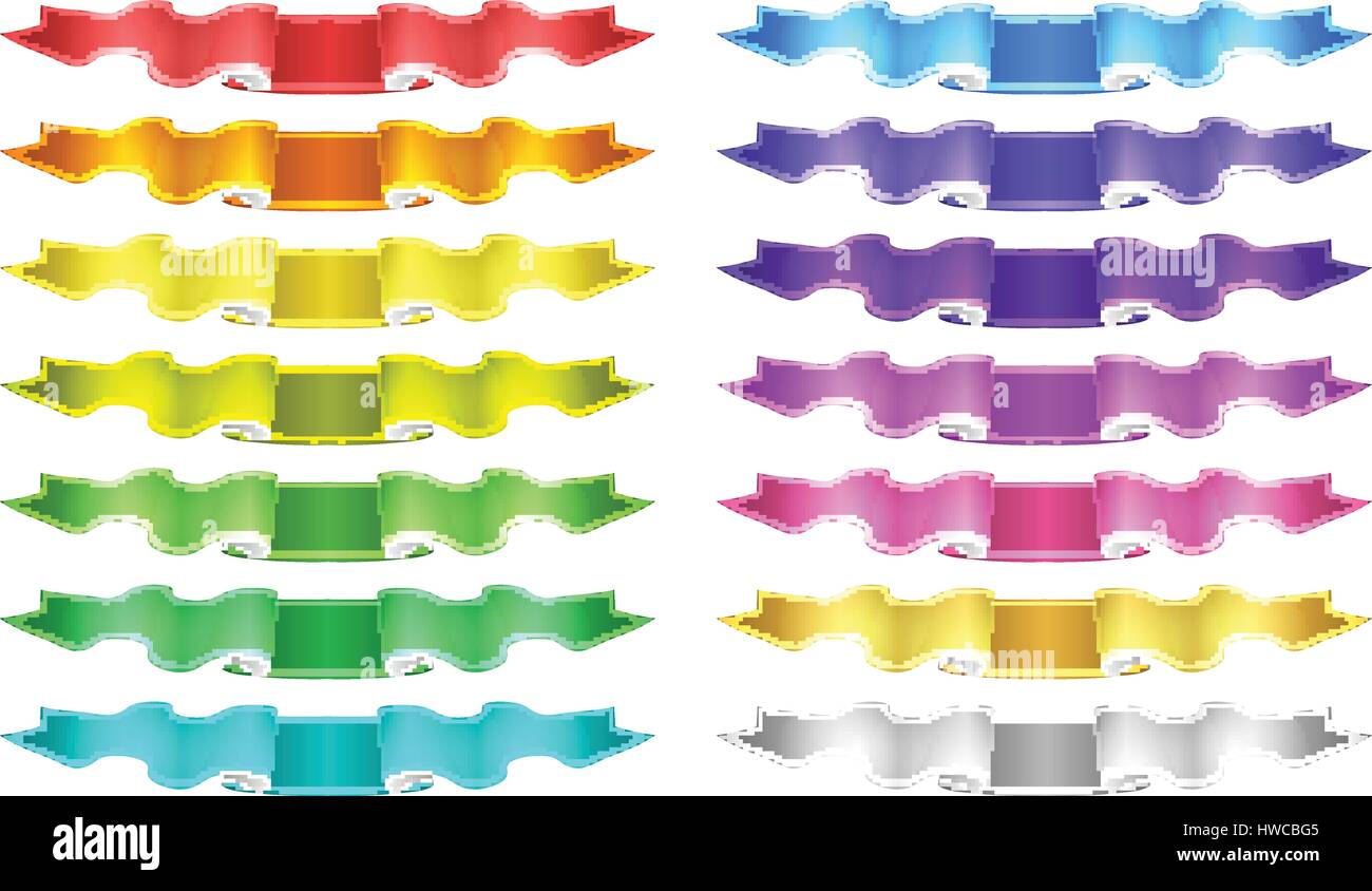 vector ribbons set Stock Vector Image & Art - Alamy