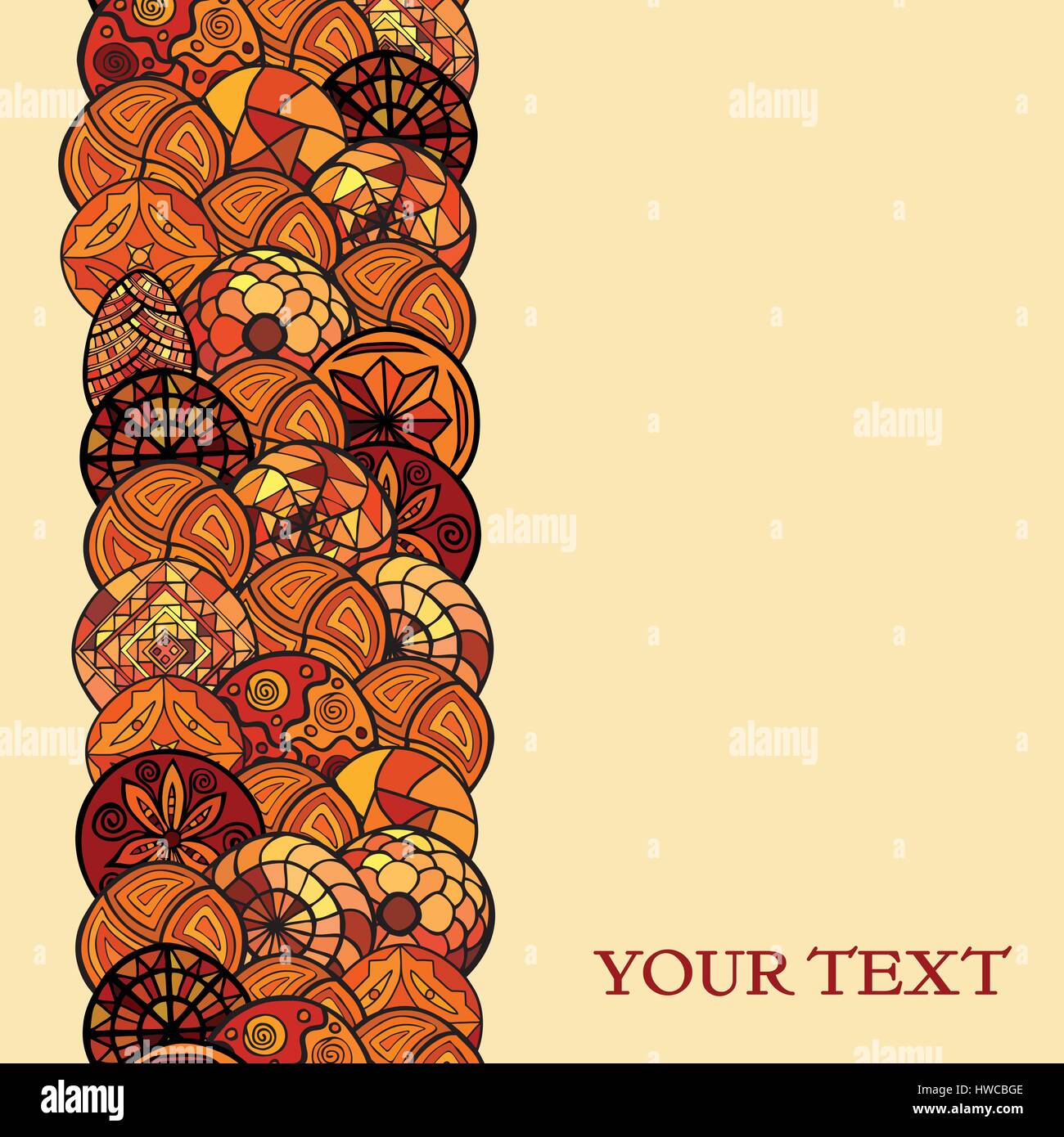 hand drawn ethnic background Stock Vector Image & Art - Alamy