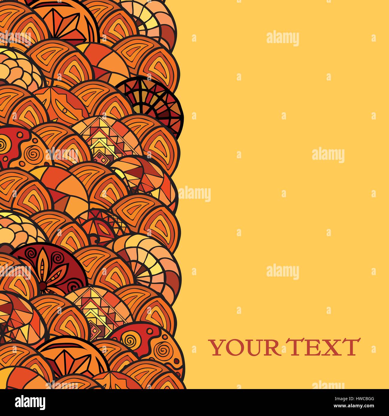 hand drawn ethnic background Stock Vector Image & Art - Alamy