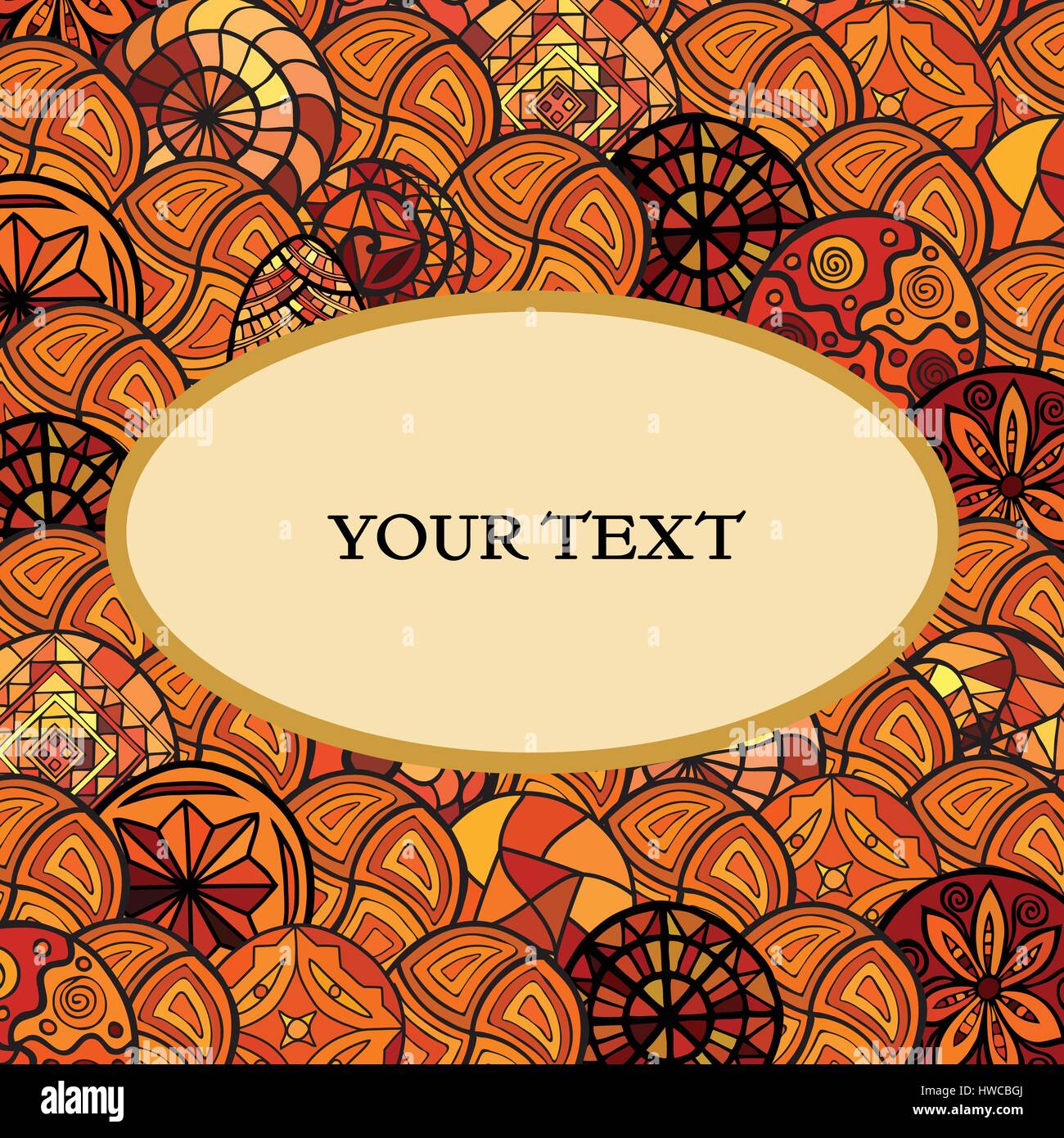 hand drawn ethnic background Stock Vector Image & Art - Alamy