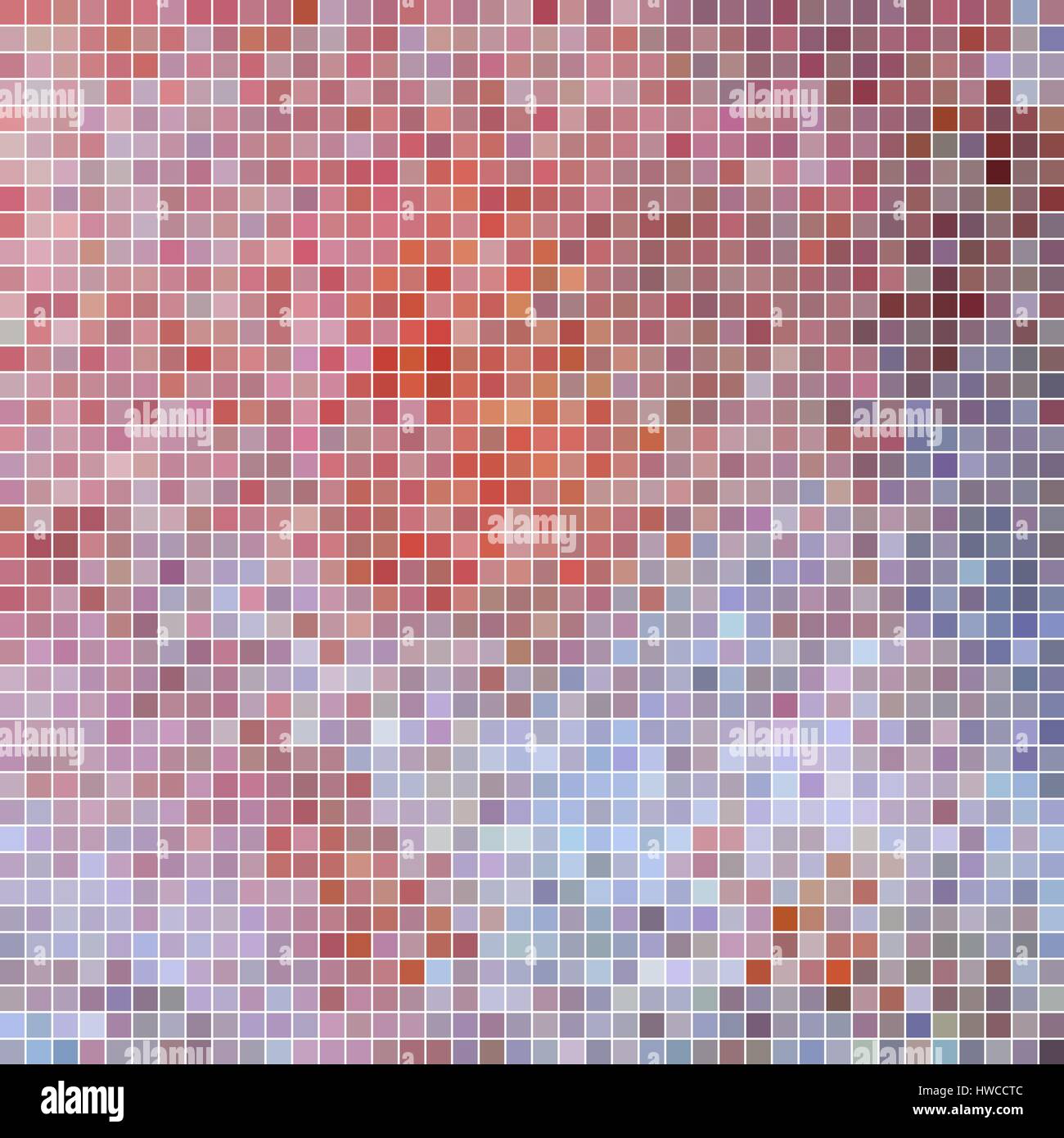 abstract vector square pixel mosaic background - red and blue Stock ...