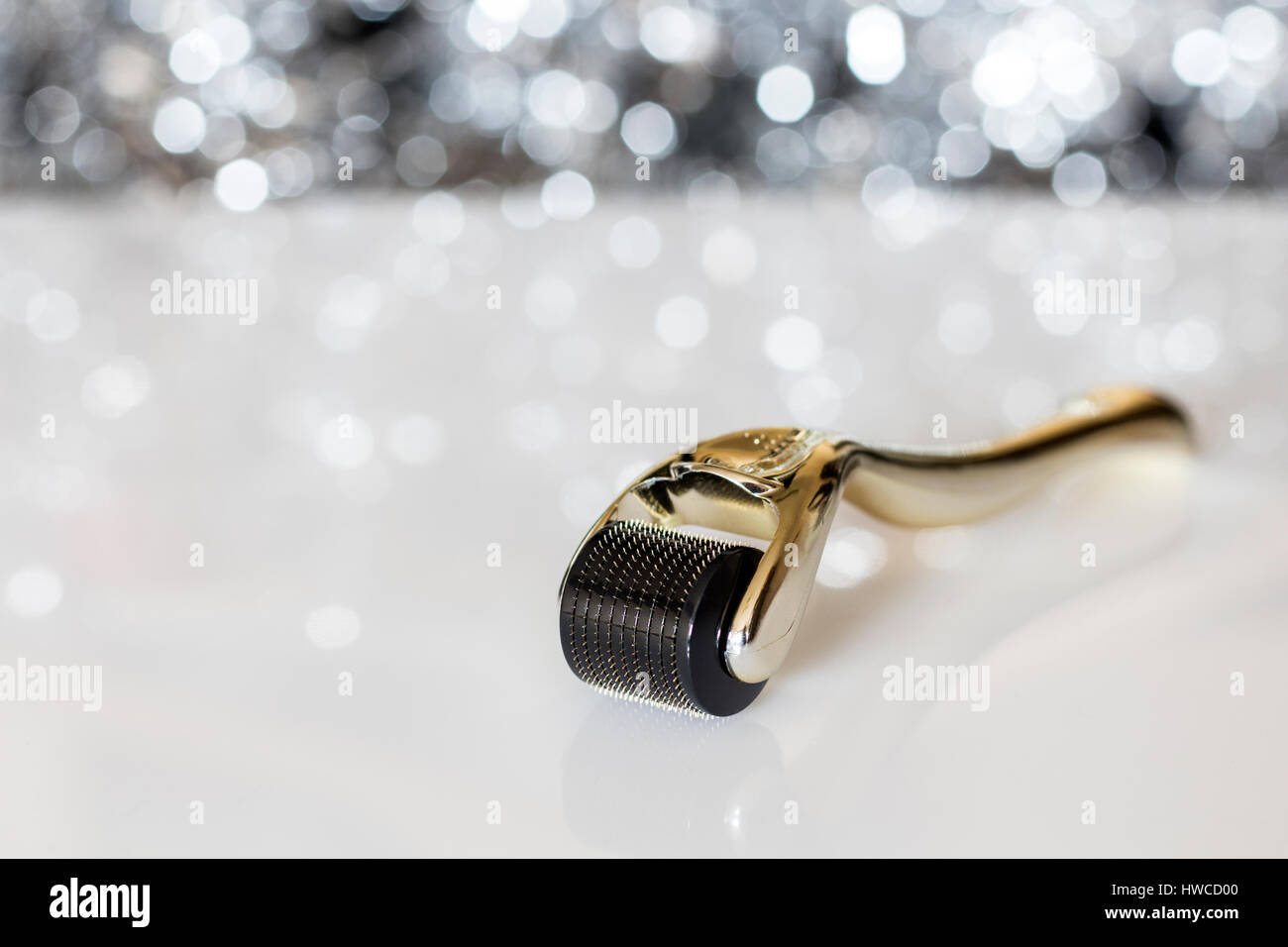 Derma roller for medical micro needling therapy. Tool also known as ...