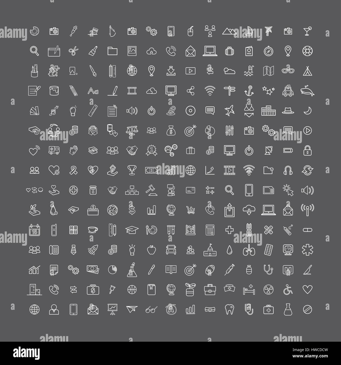 Vector UI Illustration Mixed Medical Business Concept Stock Vector ...