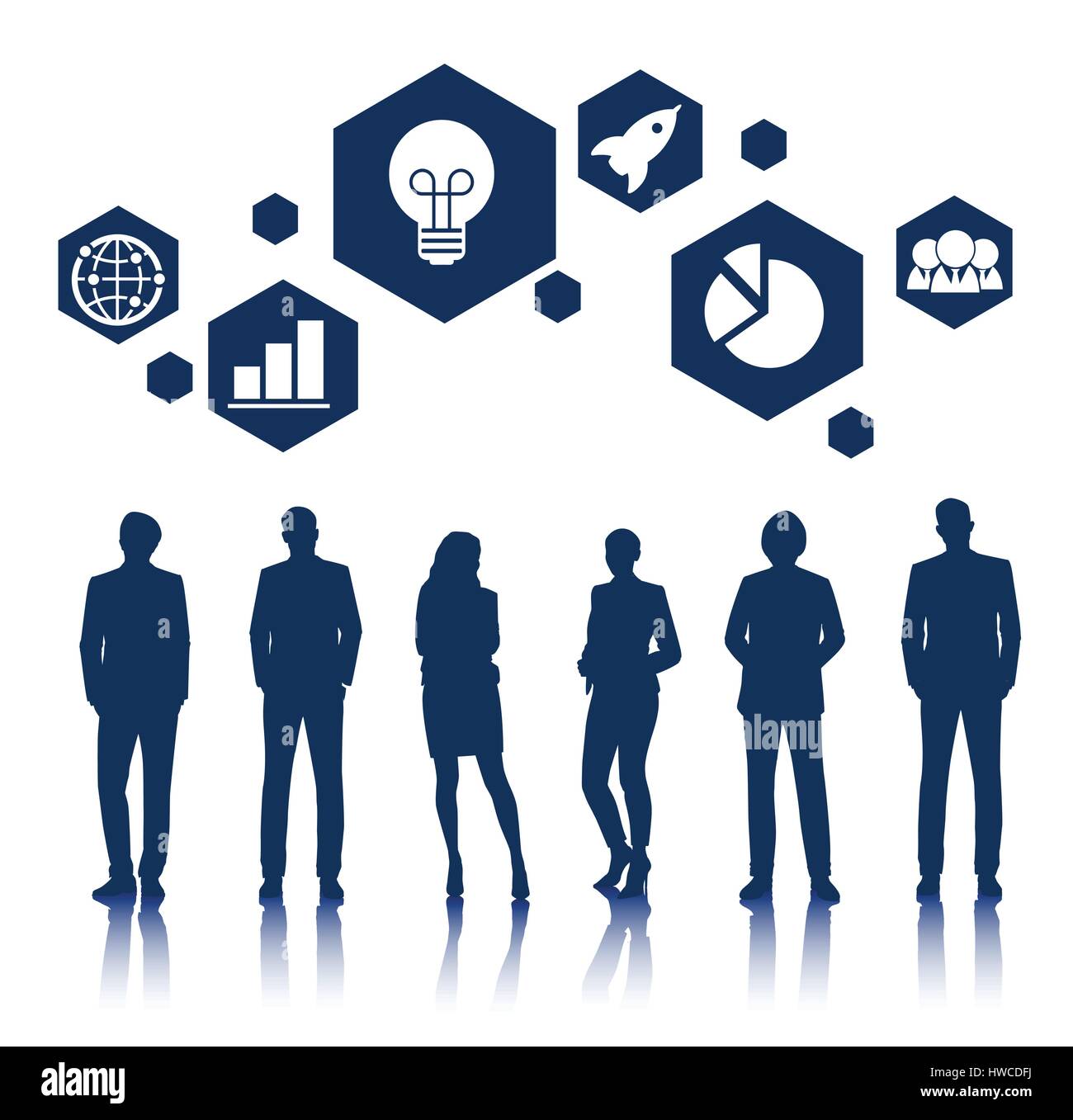 Vector UI Illustration Business People Concept Stock Vector Image & Art ...