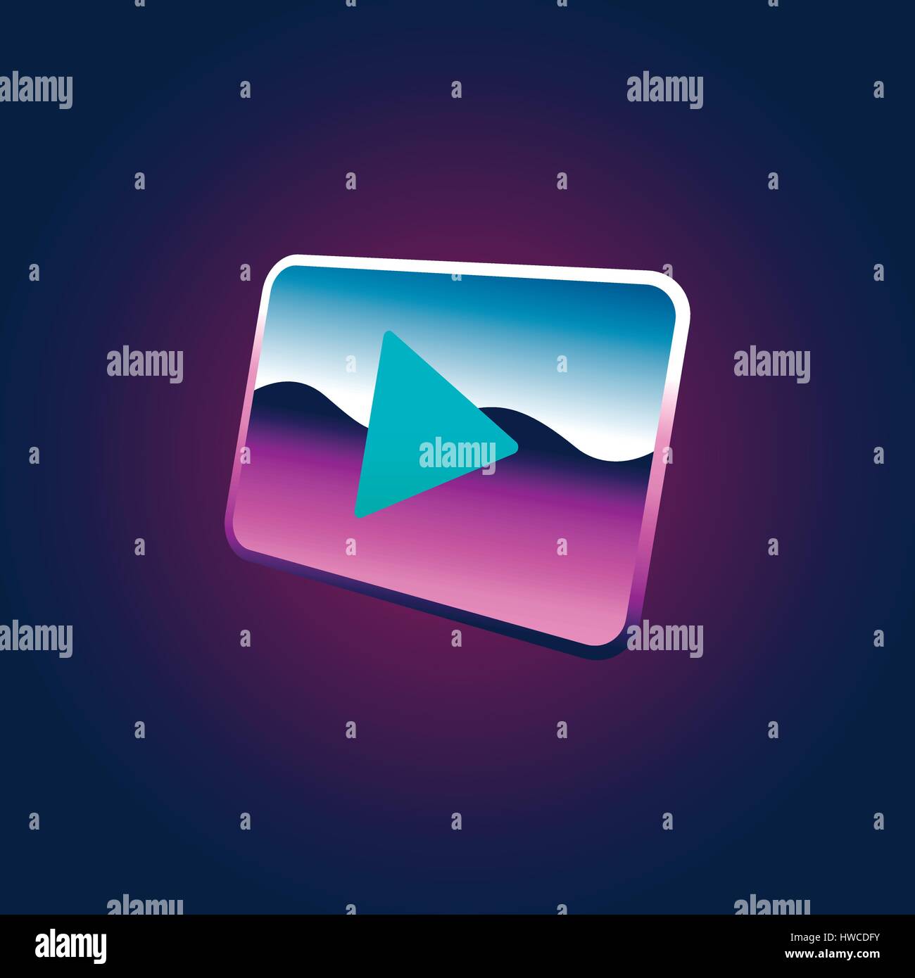 Video media icon vector illustration Stock Vector Image & Art - Alamy