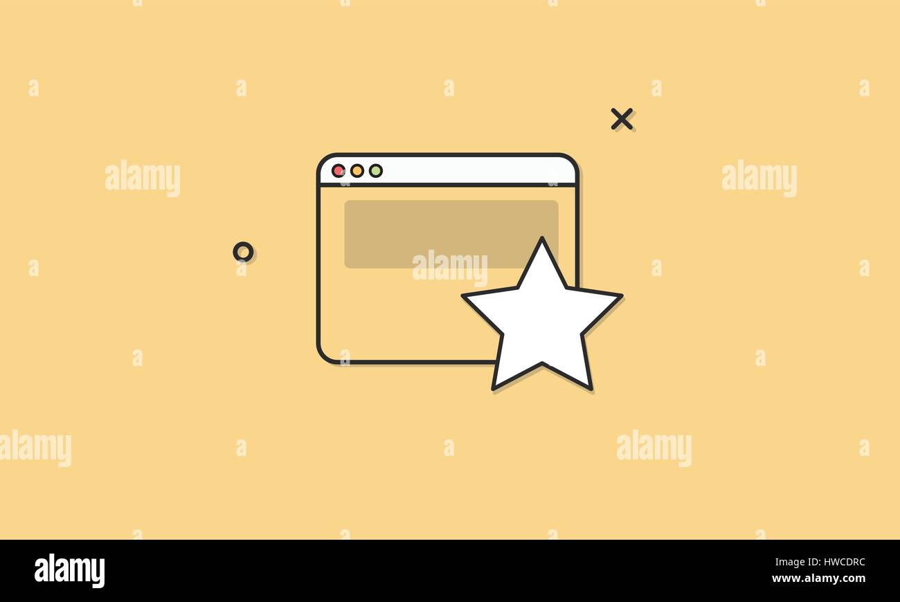 Favourite web page icon vector illustration Stock Vector Image & Art ...