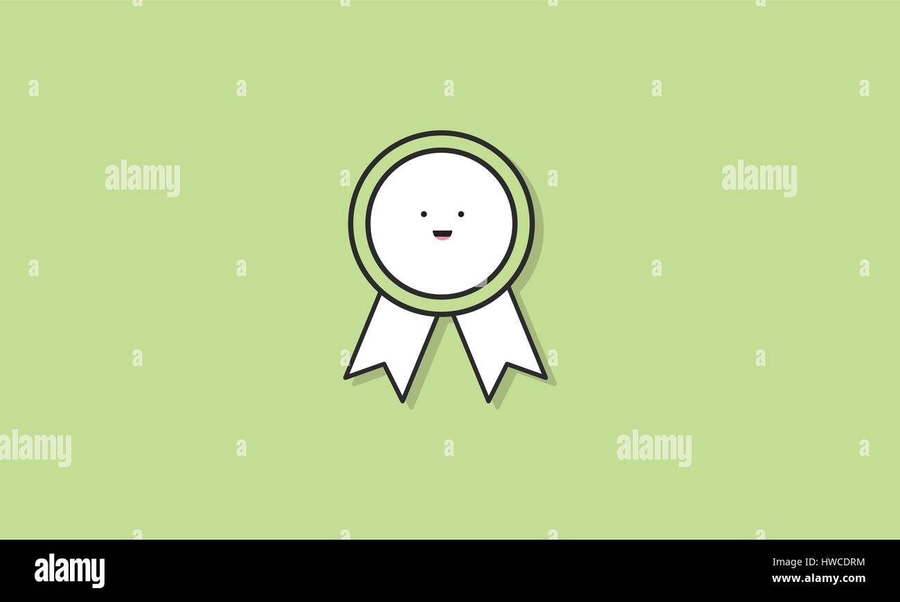 Badge prize winning cartoon vector Stock Vector Image & Art - Alamy