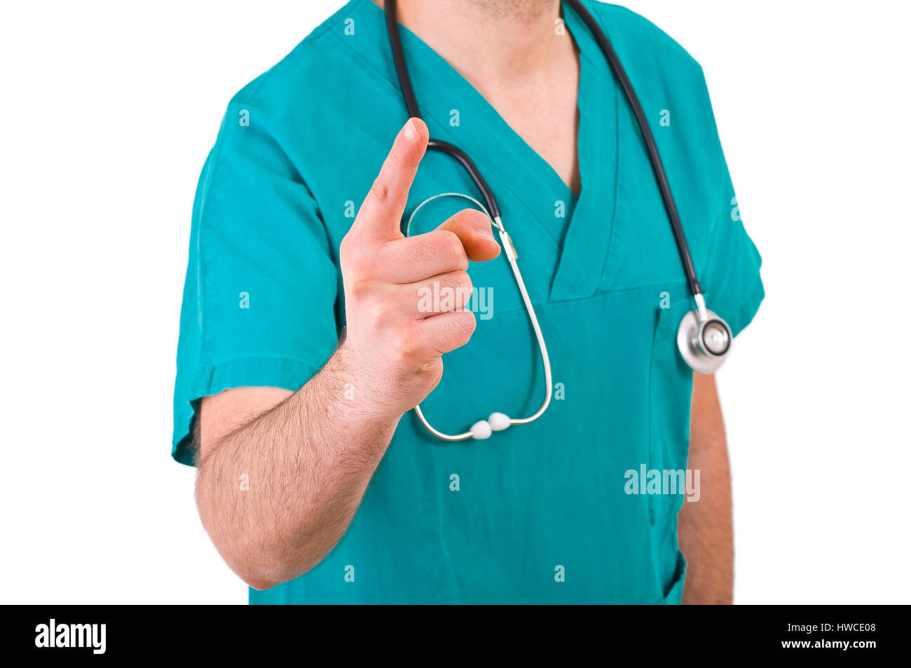 Angry pointing doctor hi-res stock photography and images - Alamy