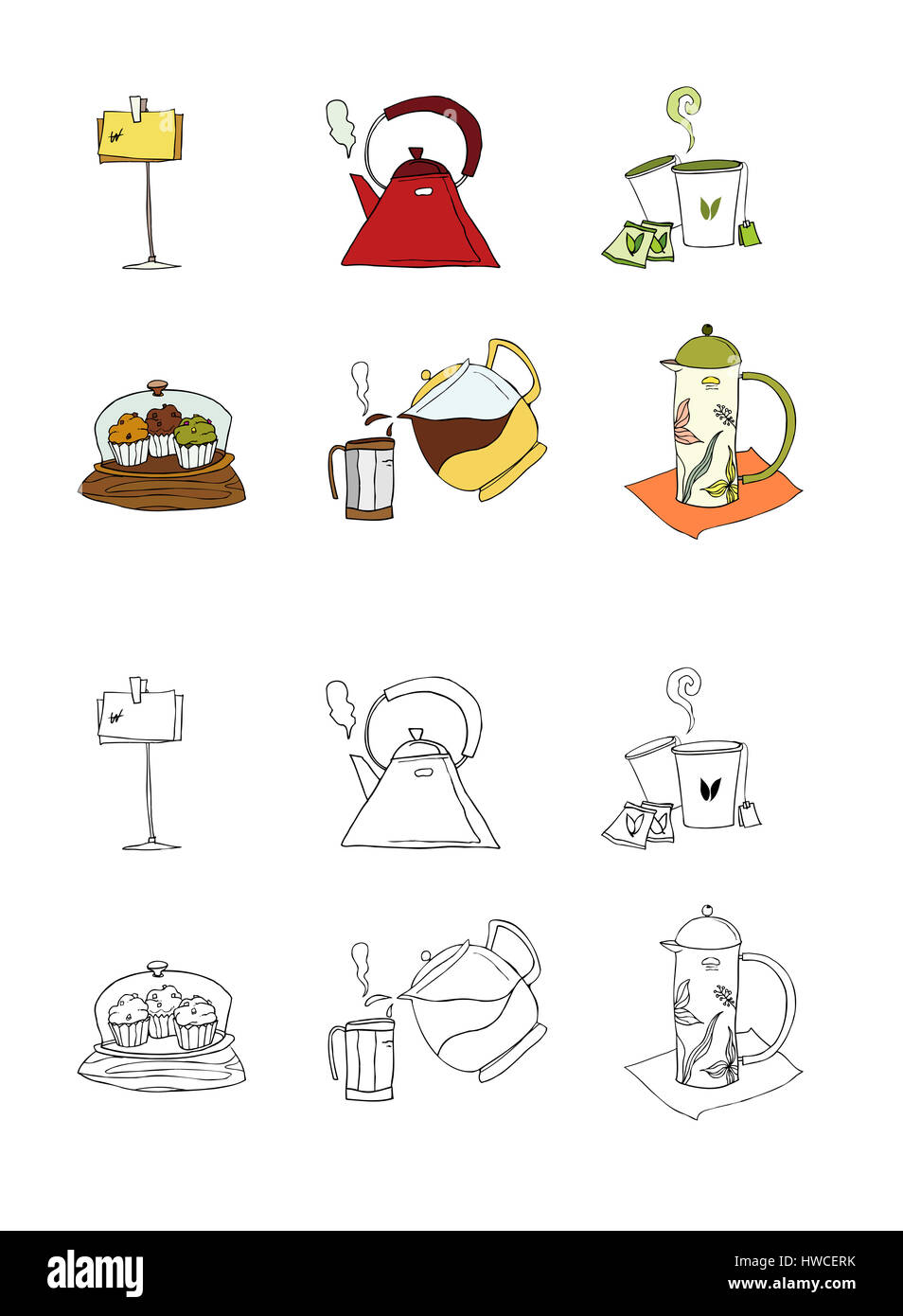 Food drink display in Cut Out Stock Images & Pictures - Alamy