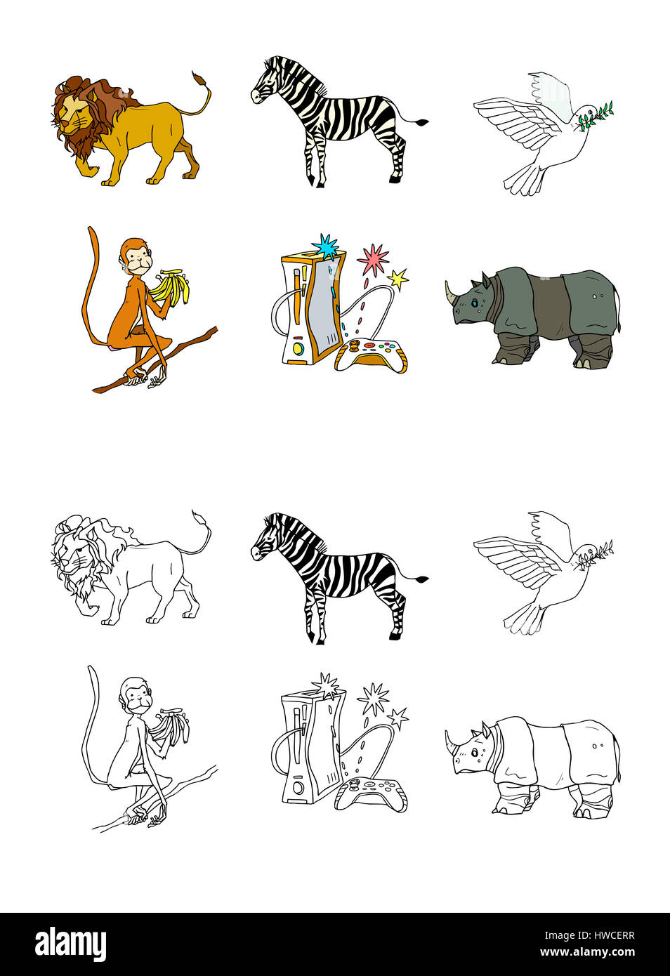 animal themes,animals in the wild,arrangement,banana,bird,bizarre ...