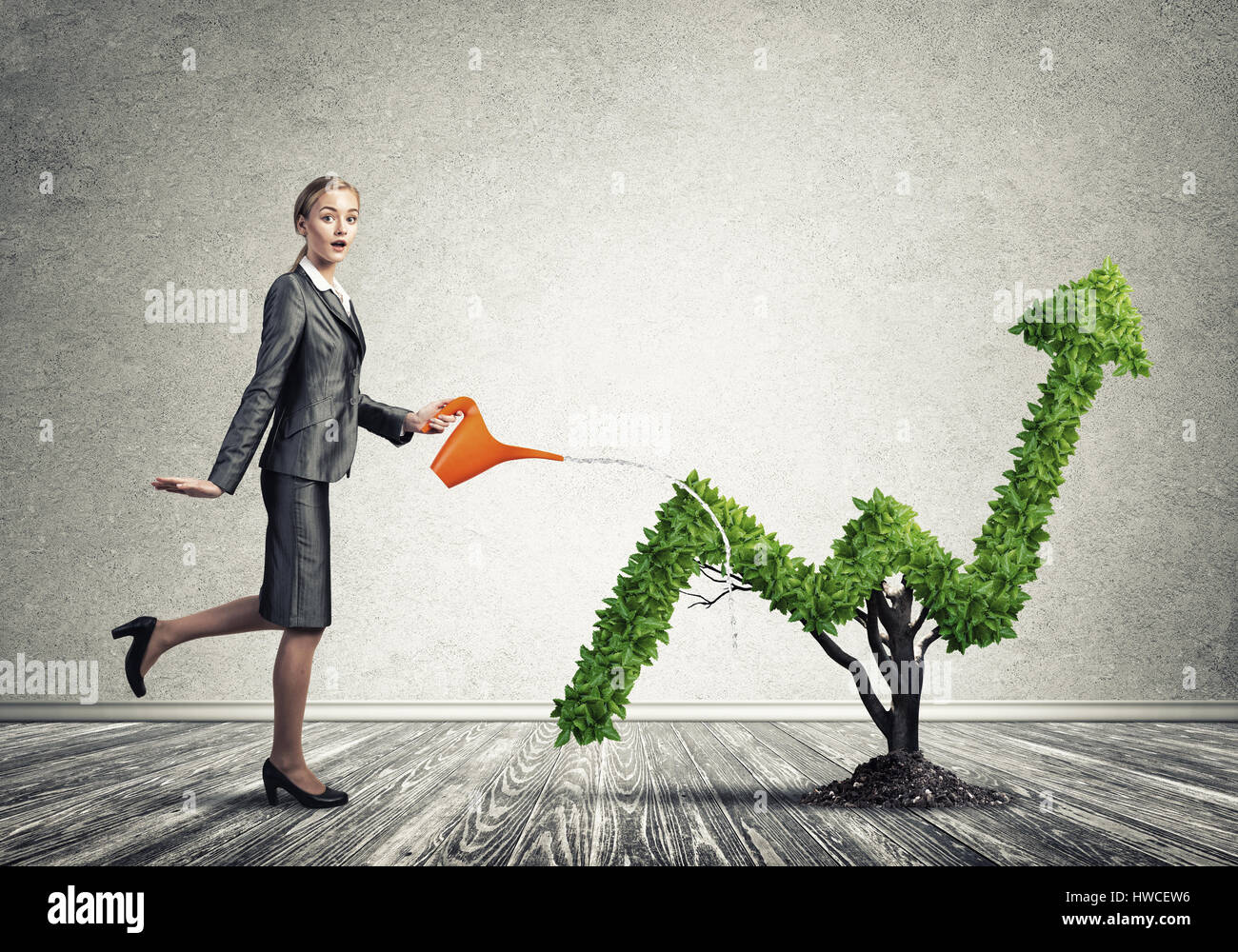 Make your money grow Stock Photo - Alamy