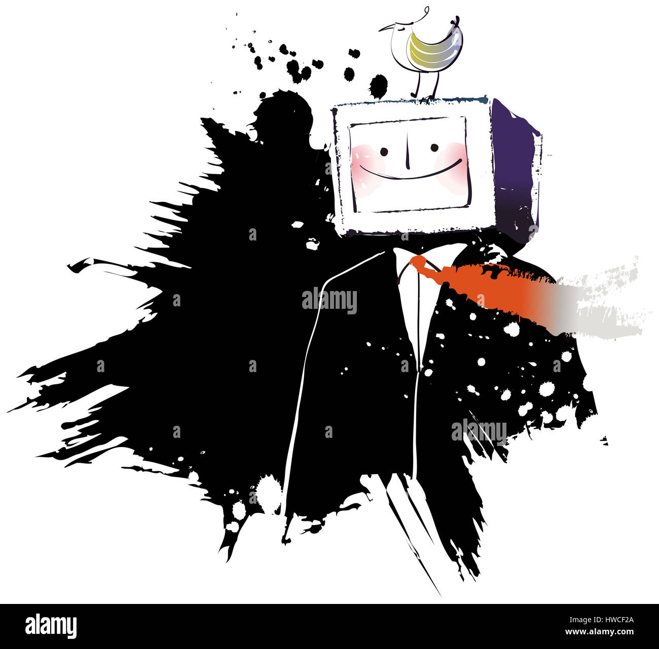 anthropomorphic face,art,bizarre,business,business person,businessman ...