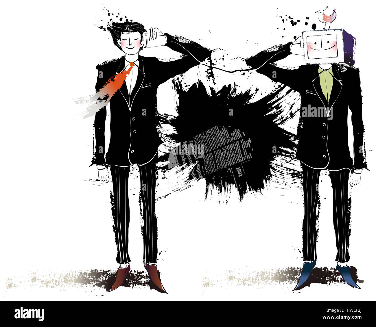 anthropomorphic face,art,business,business person,businessman,color ...