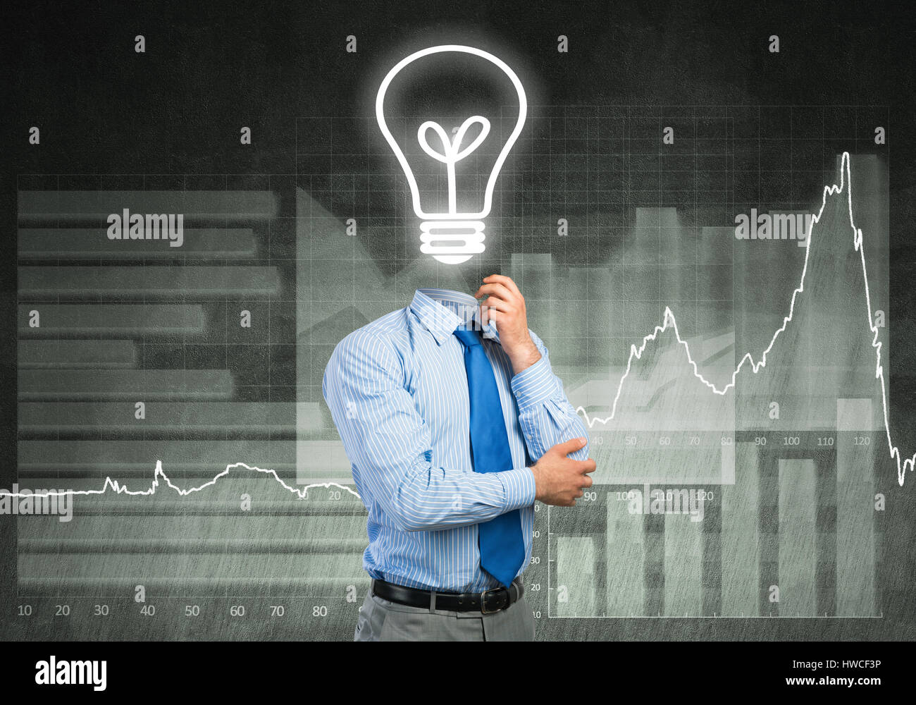 Man thinking over his idea Stock Photo - Alamy