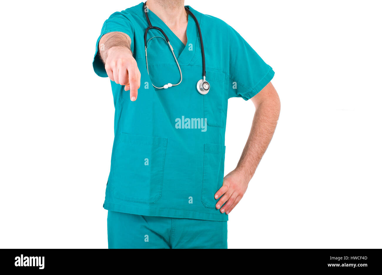 Angry pointing doctor hi-res stock photography and images - Alamy