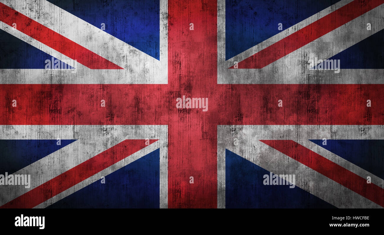 Grunge crumpled english flag. 3d rendering Stock Photo - Alamy