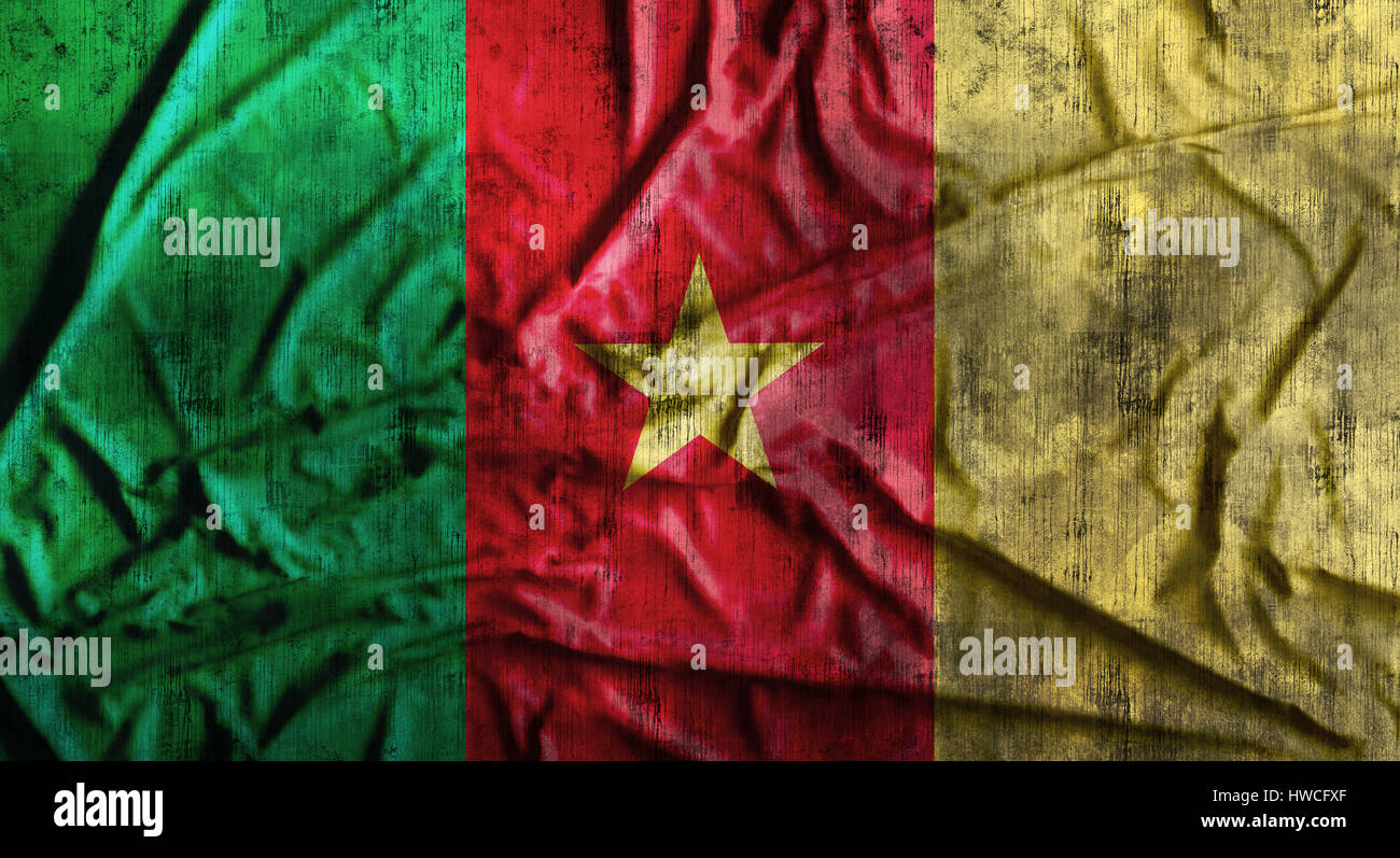 Flag cameroon old texture hi-res stock photography and images - Alamy