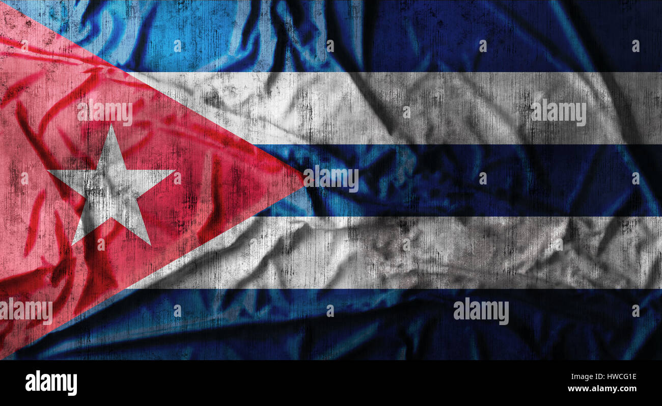 Grunge crumpled Cuba flag. 3d rendering Stock Photo - Alamy