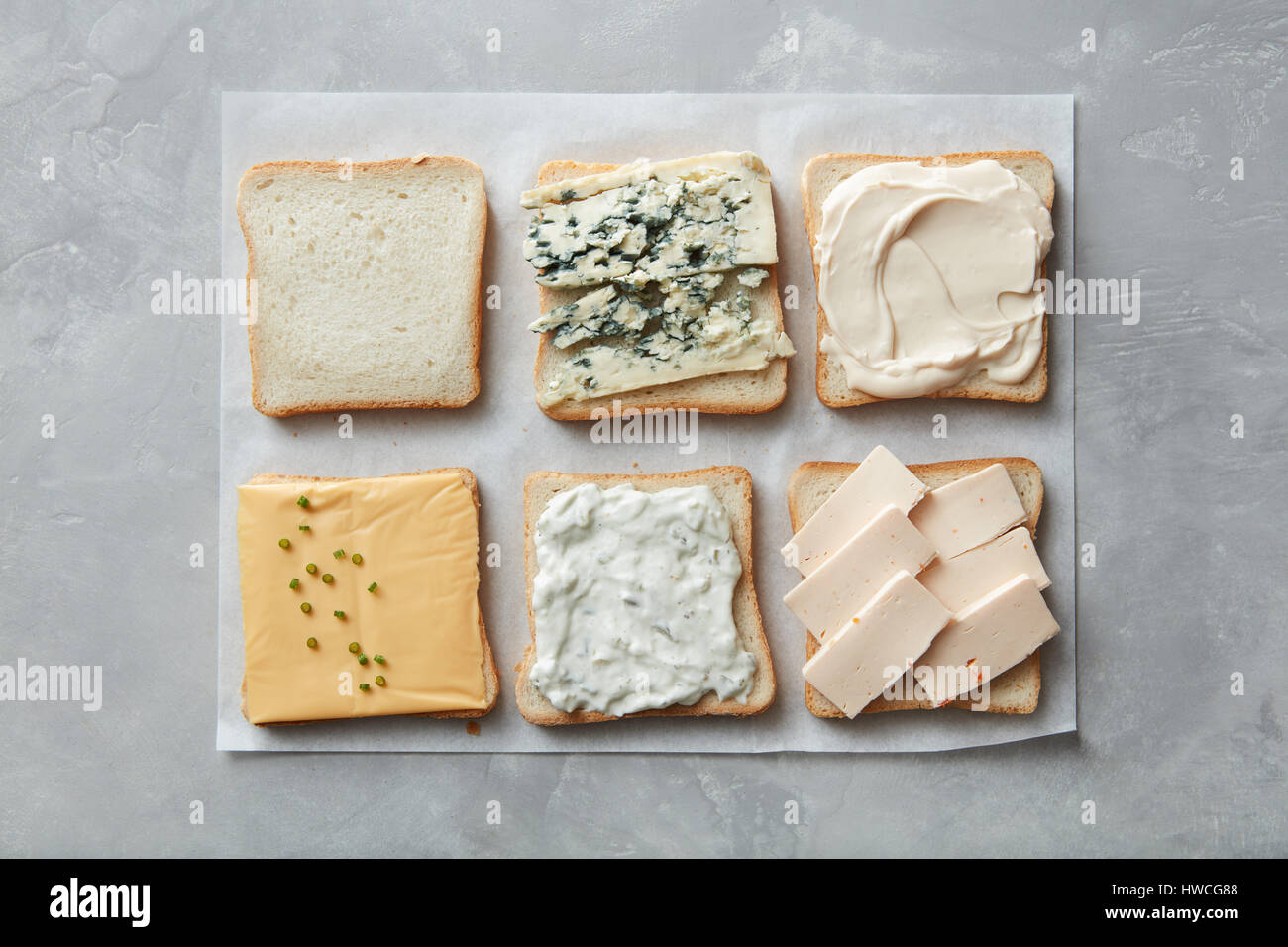 Toasted Cheese Bread Stock Photo - Alamy