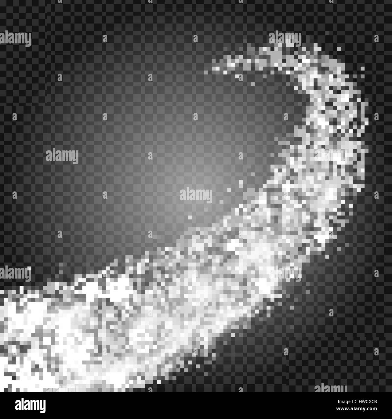 A bright comet with large dust. Falling Star. Vector Stock Vector Image ...