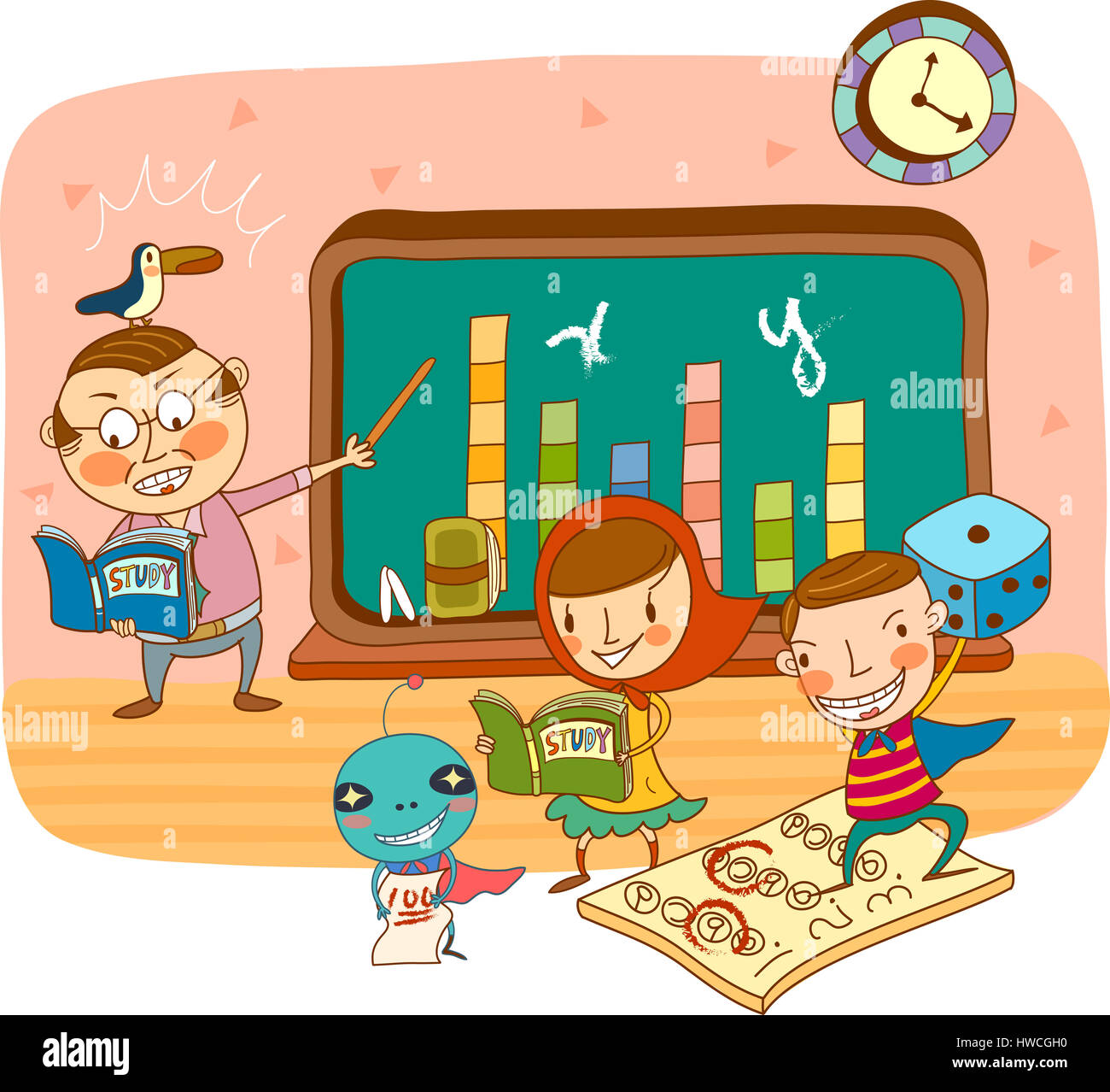 Elementary Bar Graph Clipart