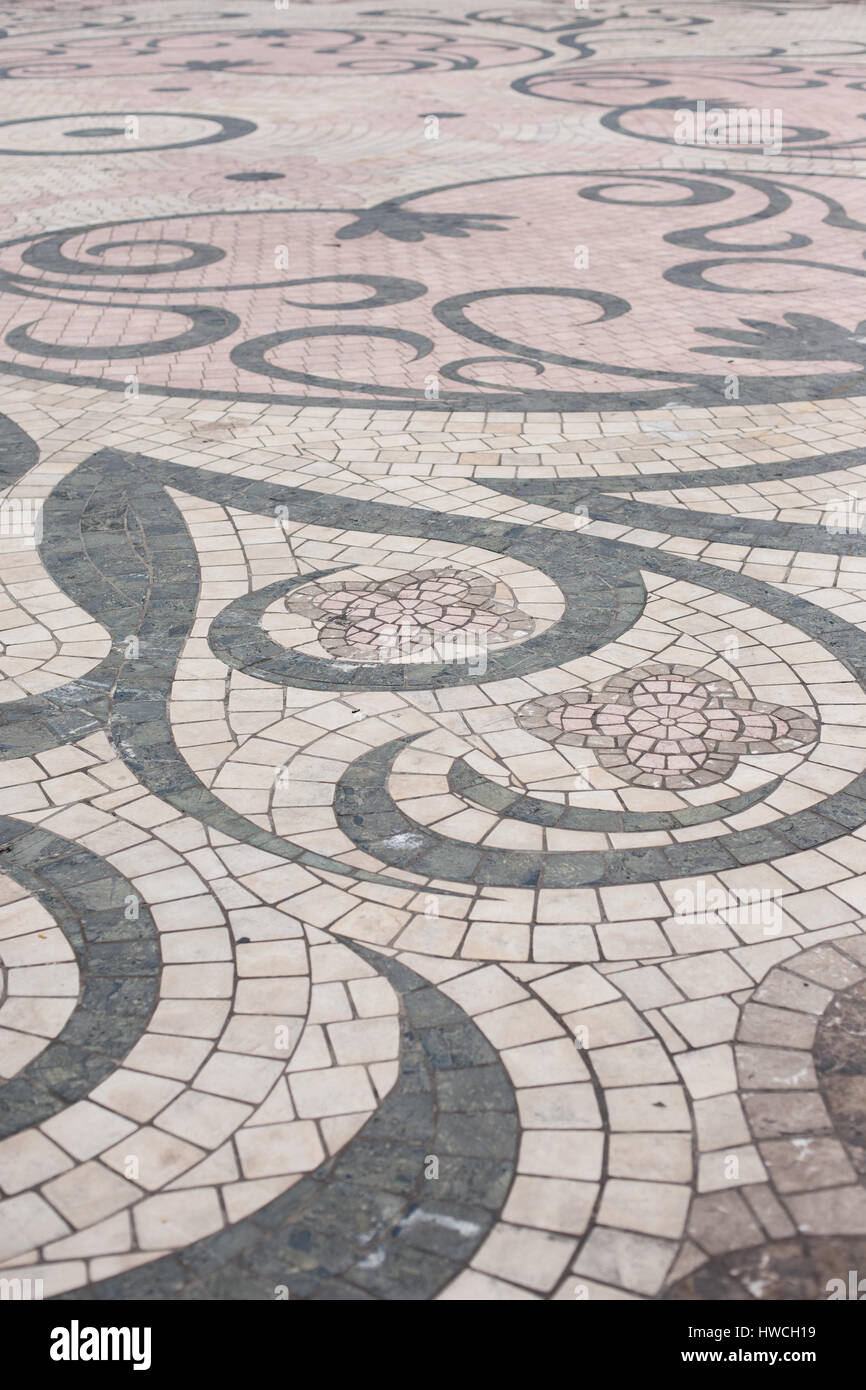 Colorful ornamental tiles floor Stock Photo - Alamy