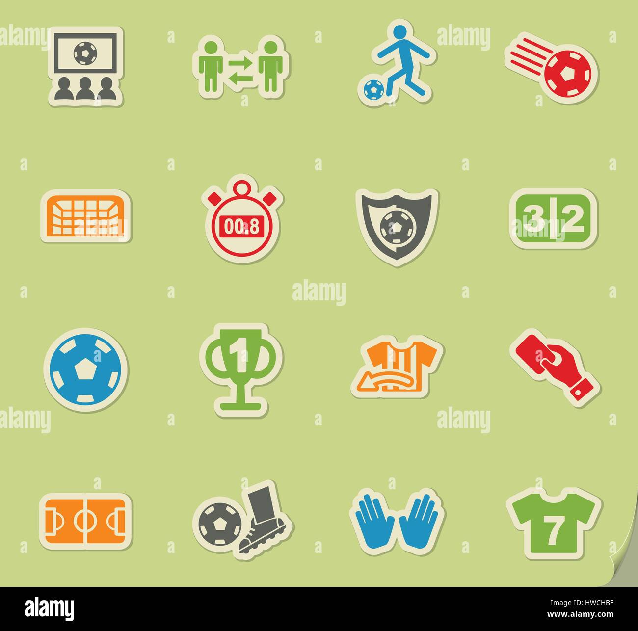 football web icons for user interface design Stock Vector Image & Art ...