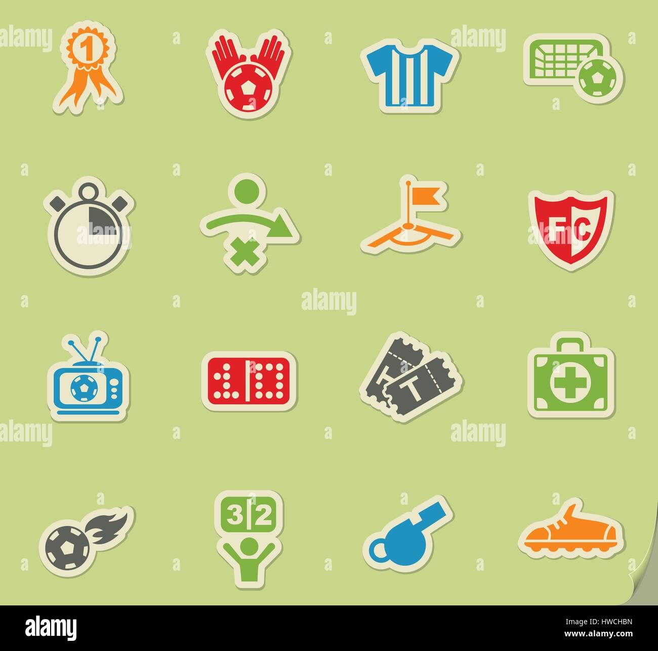 football web icons for user interface design Stock Vector Image & Art ...