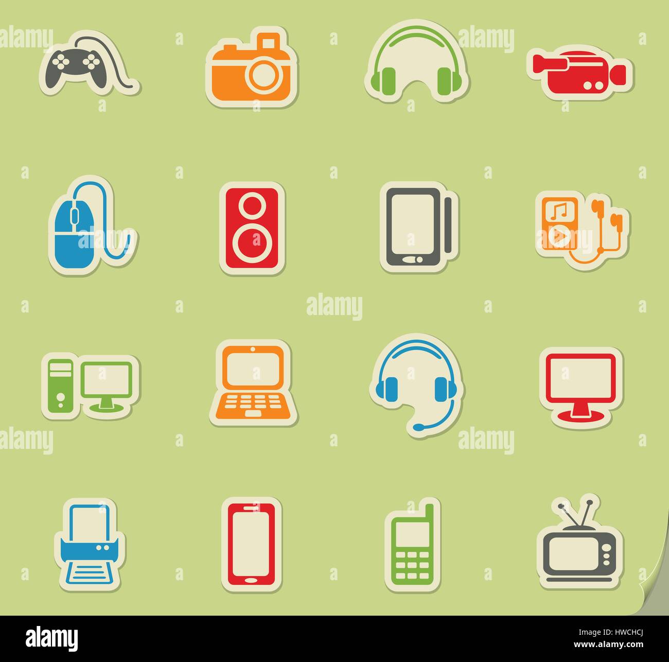 gadget web icons for user interface design Stock Vector Image & Art - Alamy