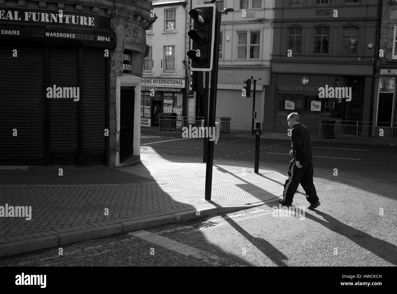 Westgate Road and Buckingham Street, Newcastle-upon-Tyne Stock Photo ...
