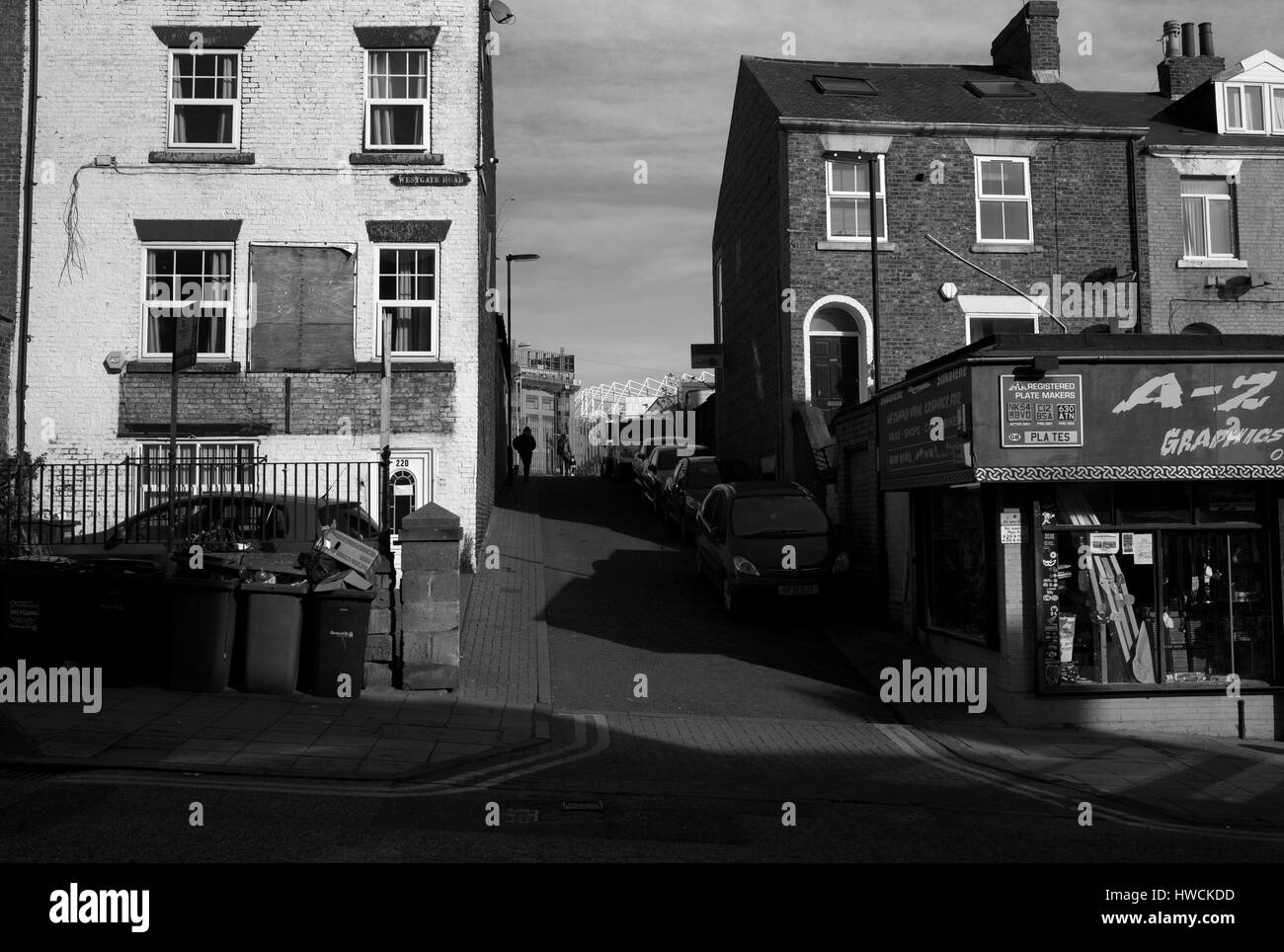 Cross Villa Place No 3, Westgate Road, Newcastle-upon-Tyne Stock Photo ...