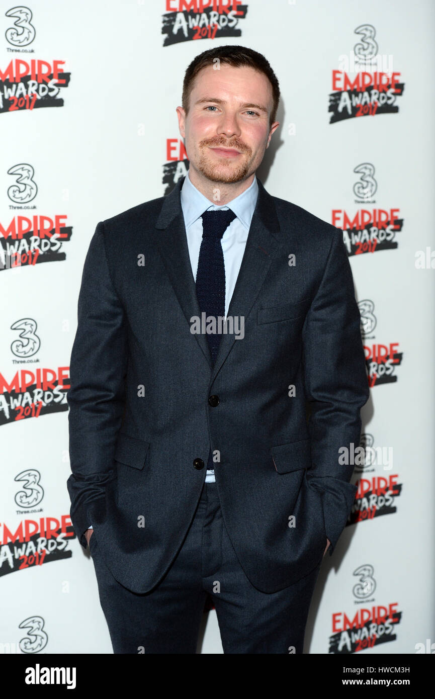 Joe Dempsie in the winners room at the Three Empire Awards held at The ...