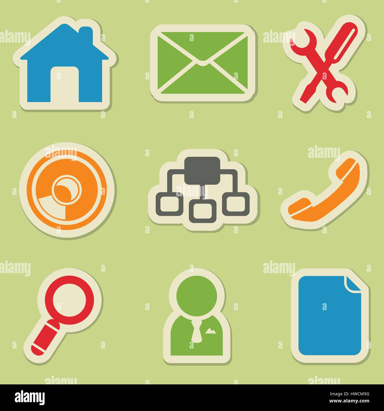 Navigation simply symbols for web and user interface Stock Vector Image ...