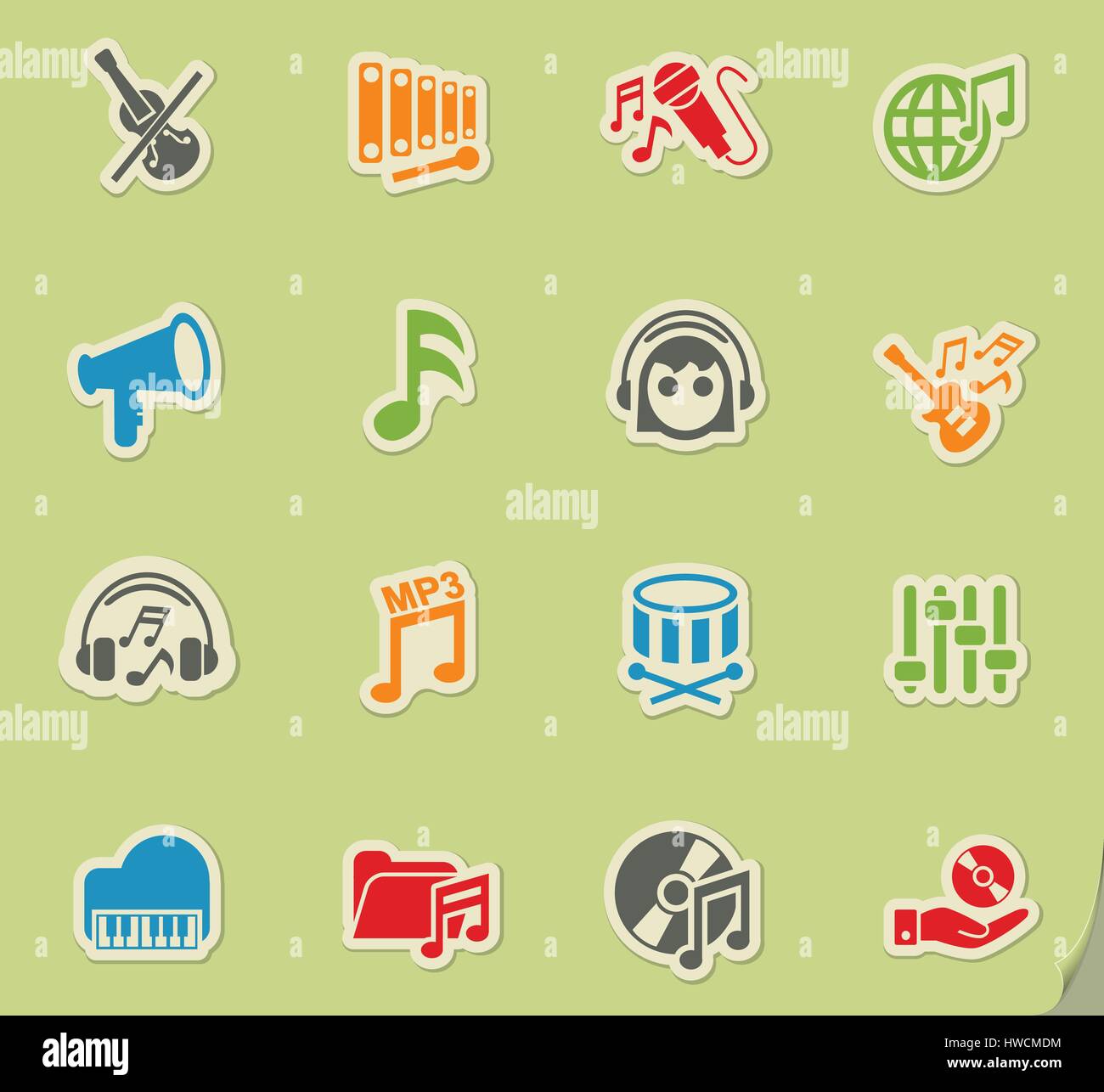 music web icons for user interface design Stock Vector Image & Art - Alamy