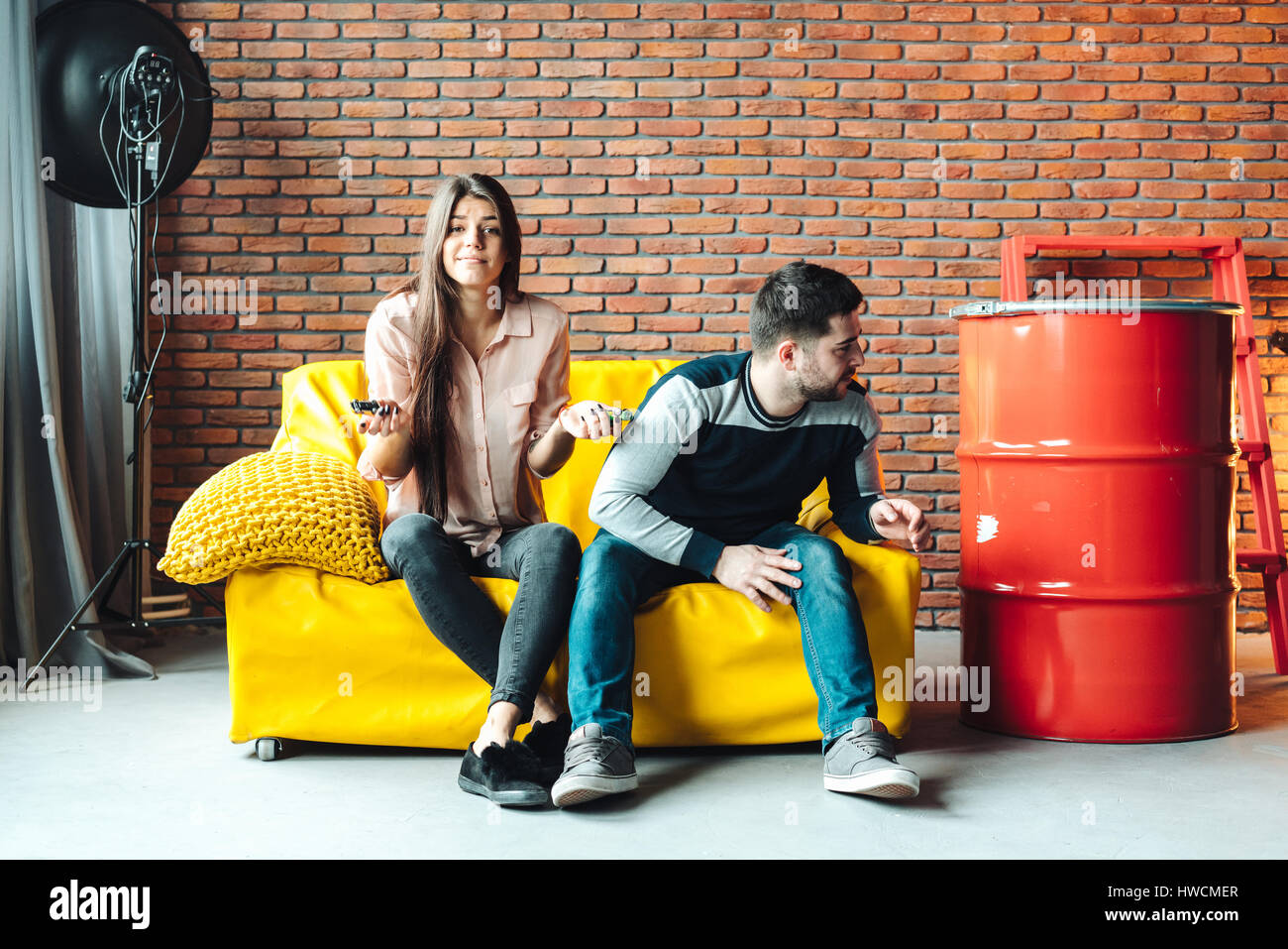 Young father having fun little hi-res stock photography and images - Alamy