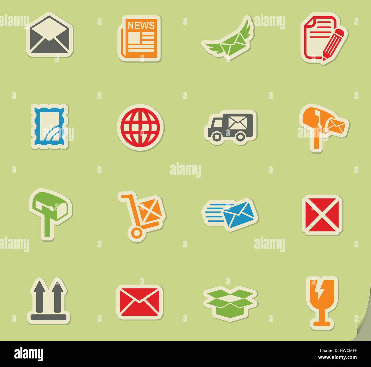 Parcel labels Stock Vector Images - Alamy