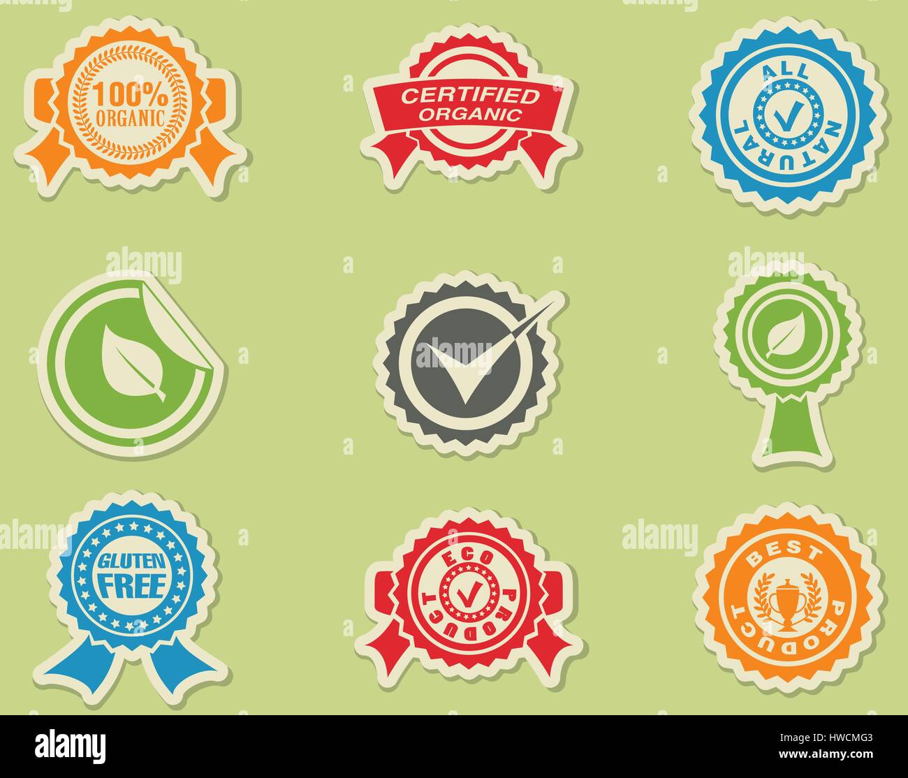 Seals simply symbols for web and user interface Stock Vector Image ...