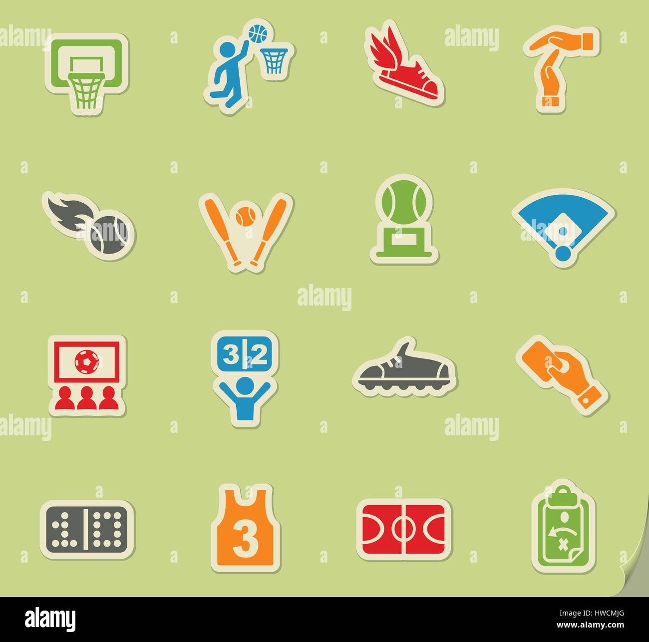 sport web icons for user interface design Stock Vector Image & Art - Alamy