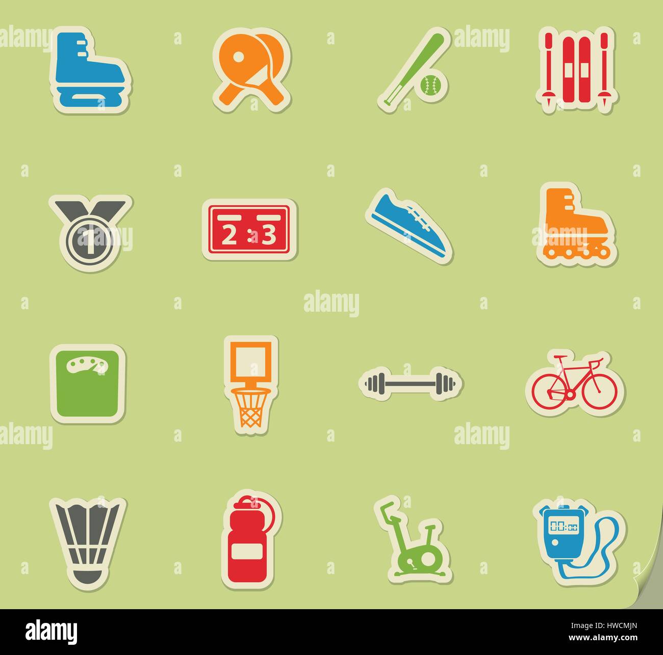 sport web icons for user interface design Stock Vector Image & Art - Alamy