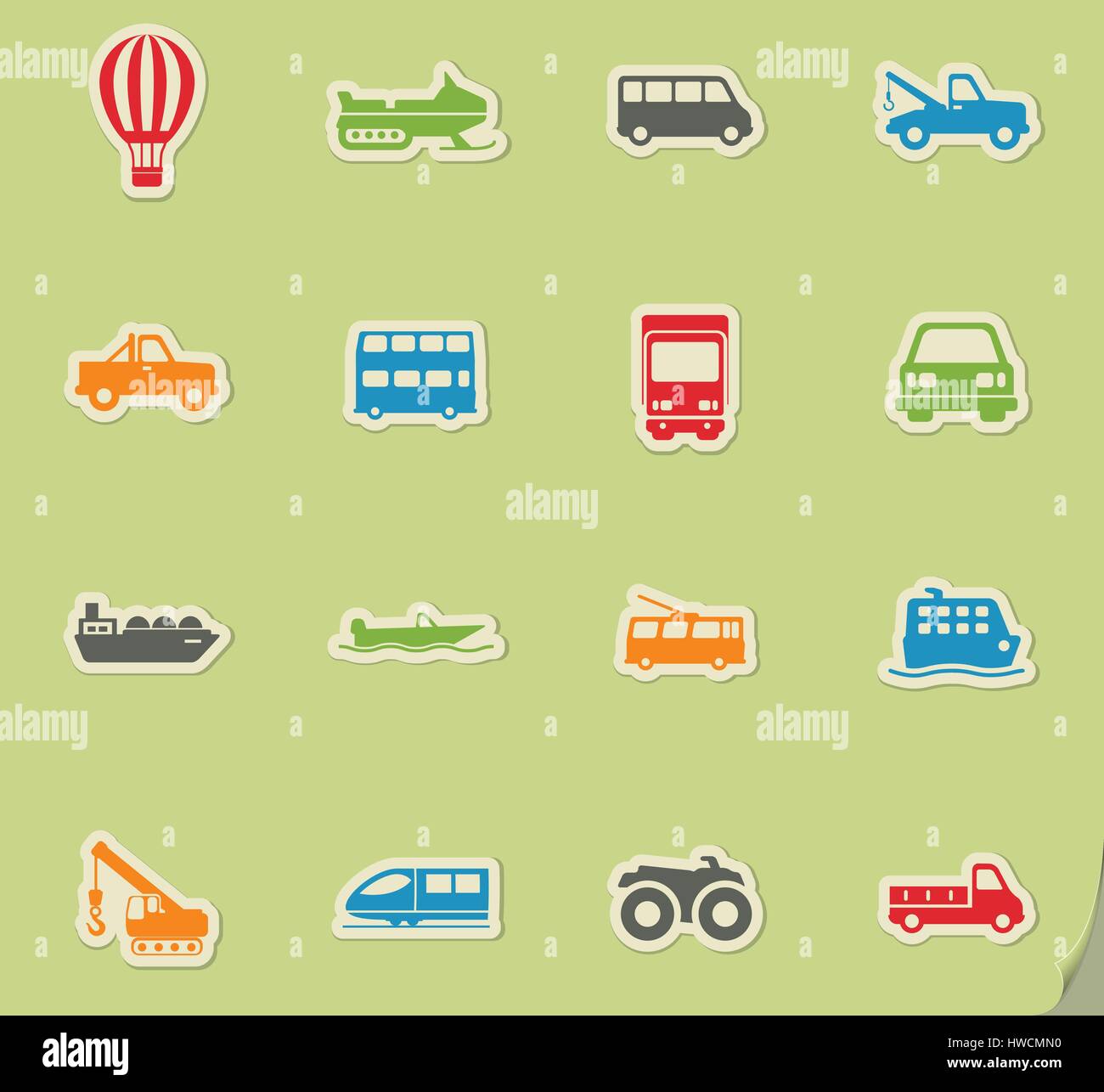 Transportation simply icons for web and user interface Stock Vector ...