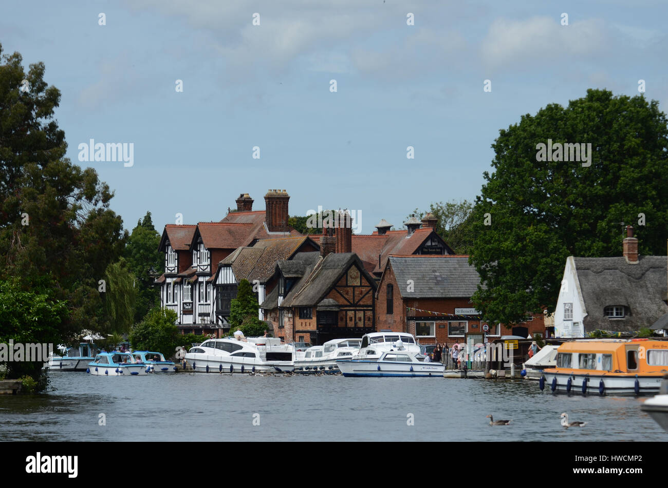 Norfolk Broads at Horning Stock Photo - Alamy